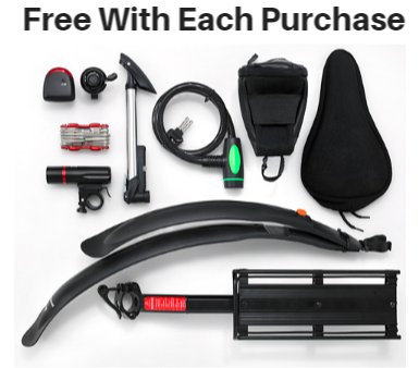 Prodecotech Stride 300 Watt 8-Speed Folding Frame Hybrid eBike