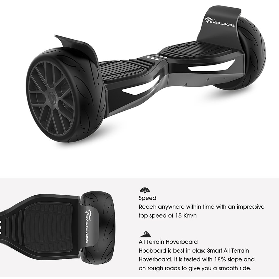 Evercross Shadow Hoverboard Self Balancing Electric Scooter Bluetooth ...