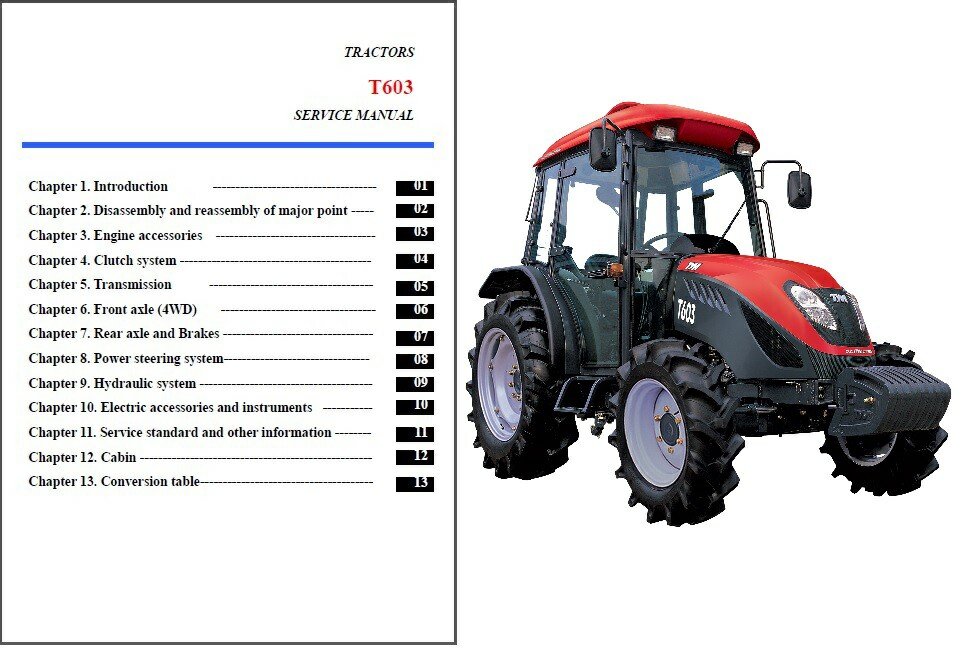 TYM T603 Tractor Service Repair Manual on a CD - T 603