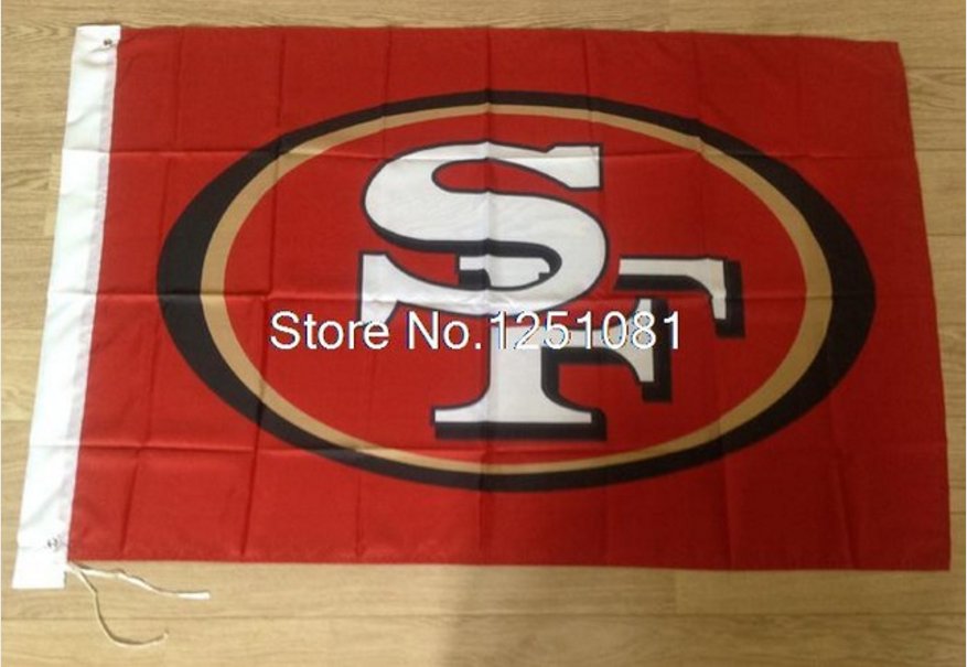 San Francisco 49ers Flag 3FTx5FT Banner 100D Polyester flag