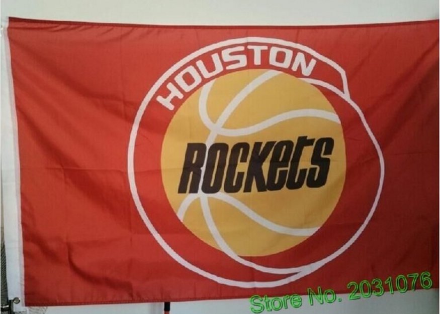 Houston Rockets Flag 3ft x 5ft Polyester NBA Houston Rockets Banner 150 ...