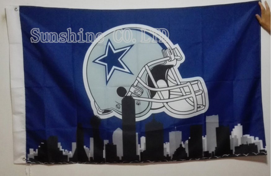 Dallas Cowboys skyline Flag 90x150cm metal grommets 3x5 banner