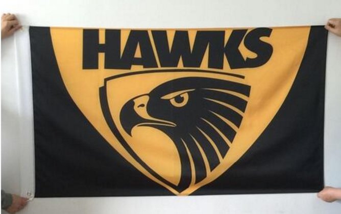 Hawthorn Hawks Official AFL Large Flag 3x5 ft