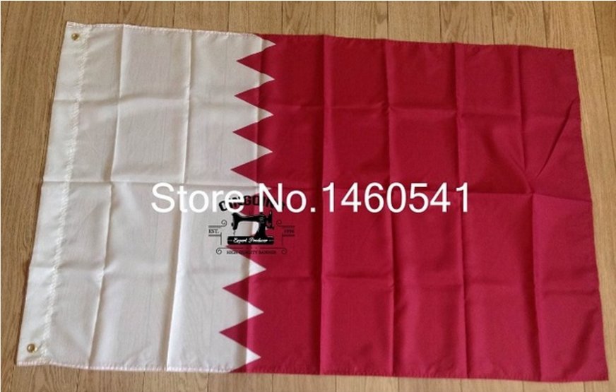 Qatar National Flag 3x5ft 150x90cm 100D Polyester