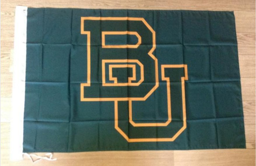 Baylor Bears 3ftx5ft Banner 100D Polyester NCAA Flag