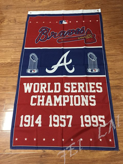 Atlanta Braves flag championship banner flag 3x5FT 100D polyester logo