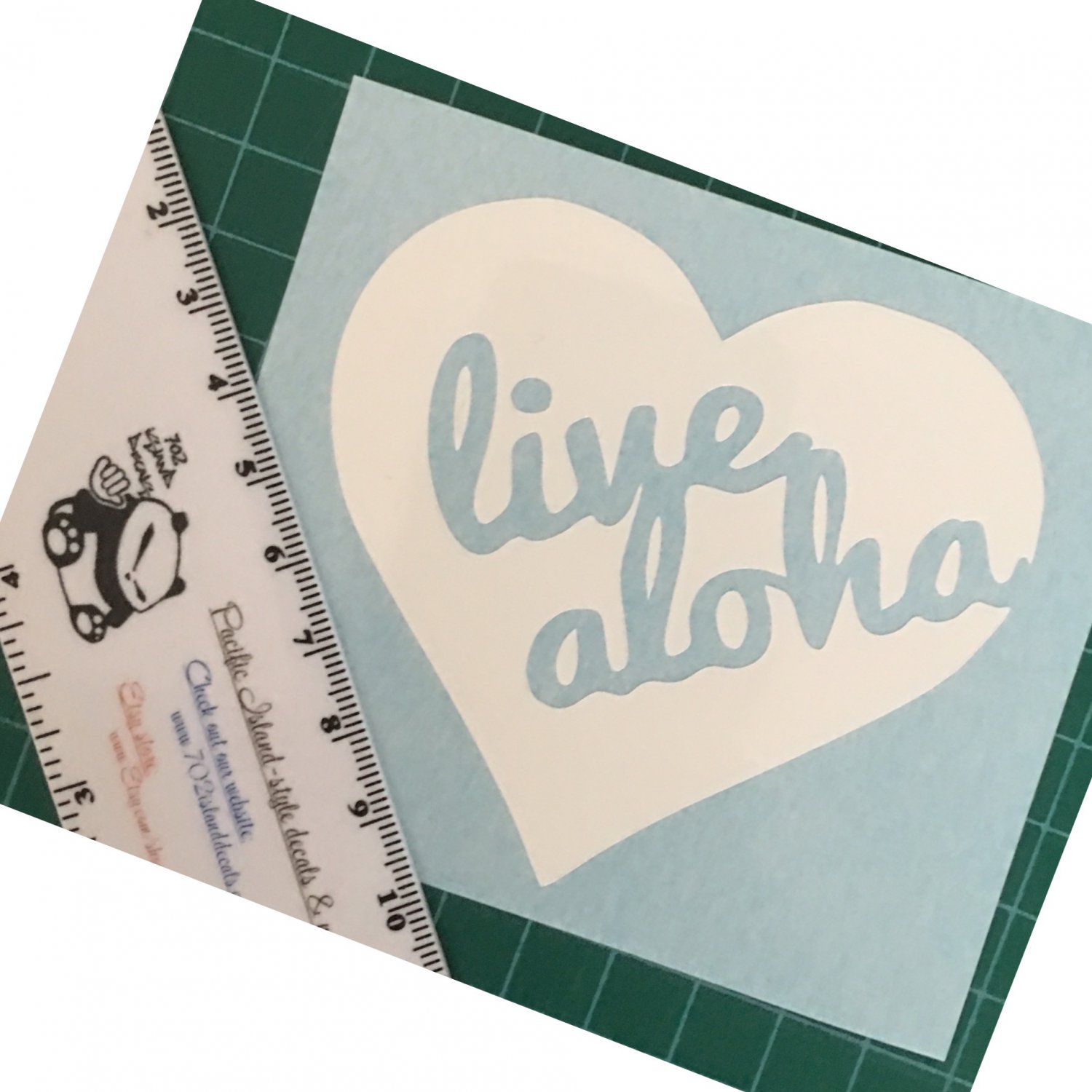 Live Aloha (Heart) vinyl decal - Available in all colors/sizes! Hawaii ...