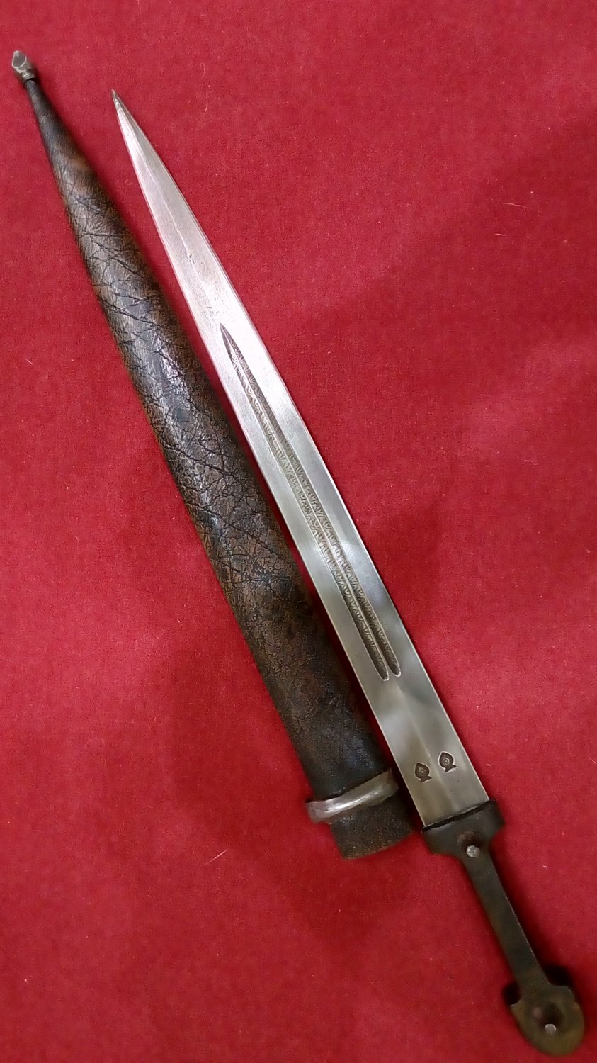 OLD RUSSIAN CAUCASIAN COSSACK DAGGER KINDJAL KINJAL shashka sword ...