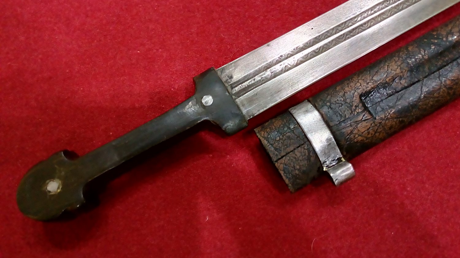 OLD RUSSIAN CAUCASIAN COSSACK DAGGER KINDJAL KINJAL shashka sword ...
