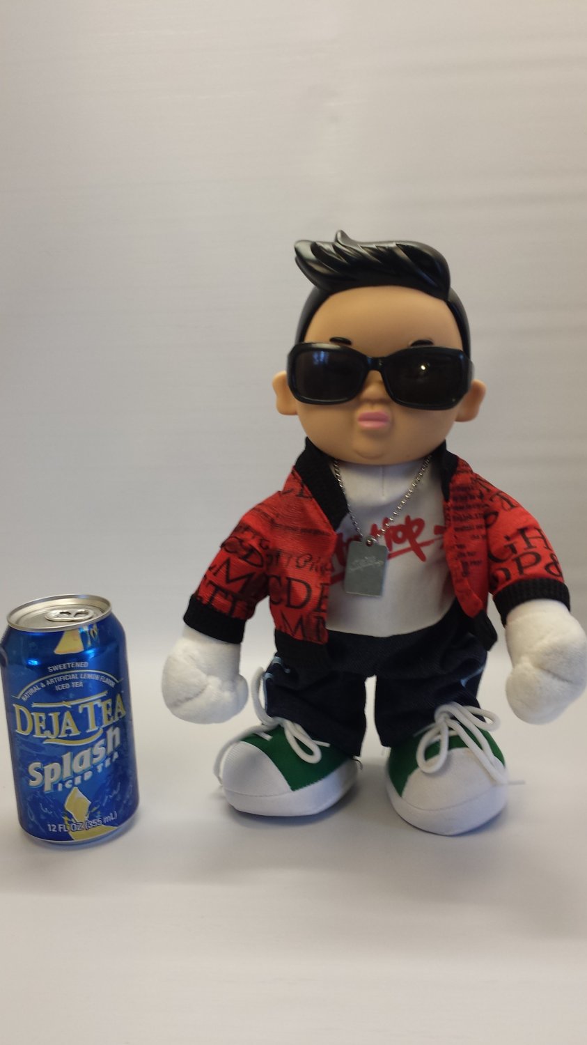 PSY-GANGNAM-STYLE-DANCING-SINGING-12"FIGURE- White Shirt / Green Shoes