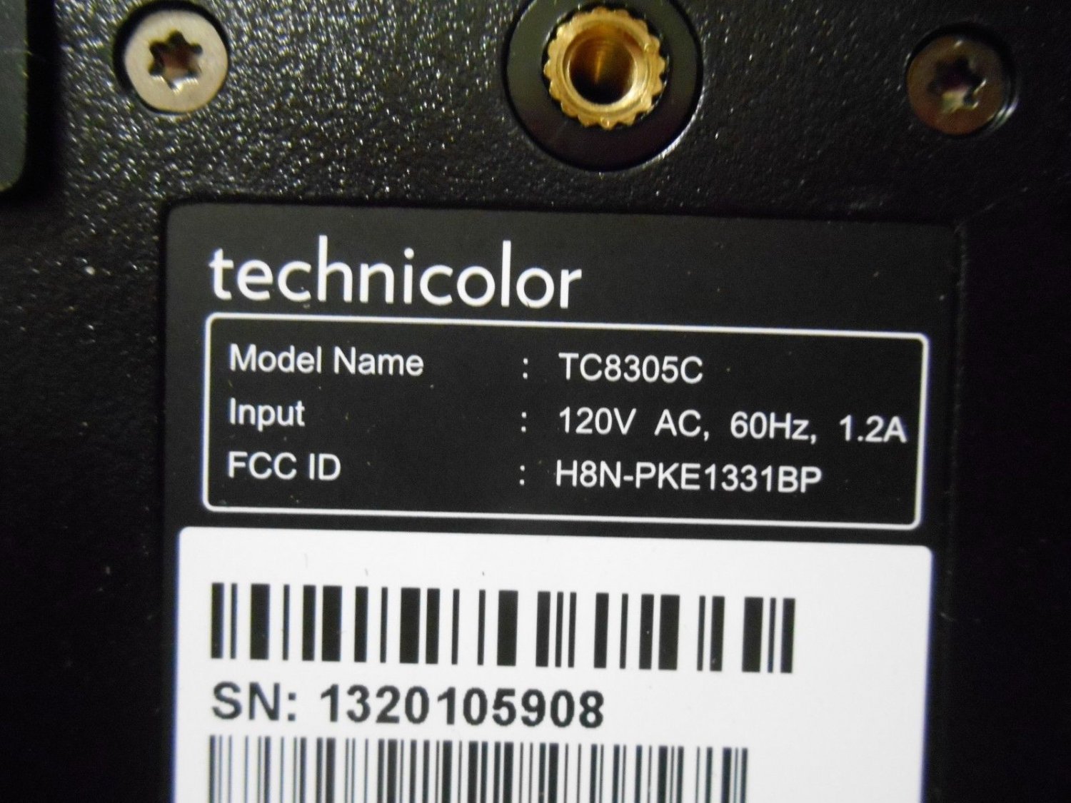 Comcast Xfinity Techniclor TC8305C Wireless Modem Gateway 802.11b/g/n ...