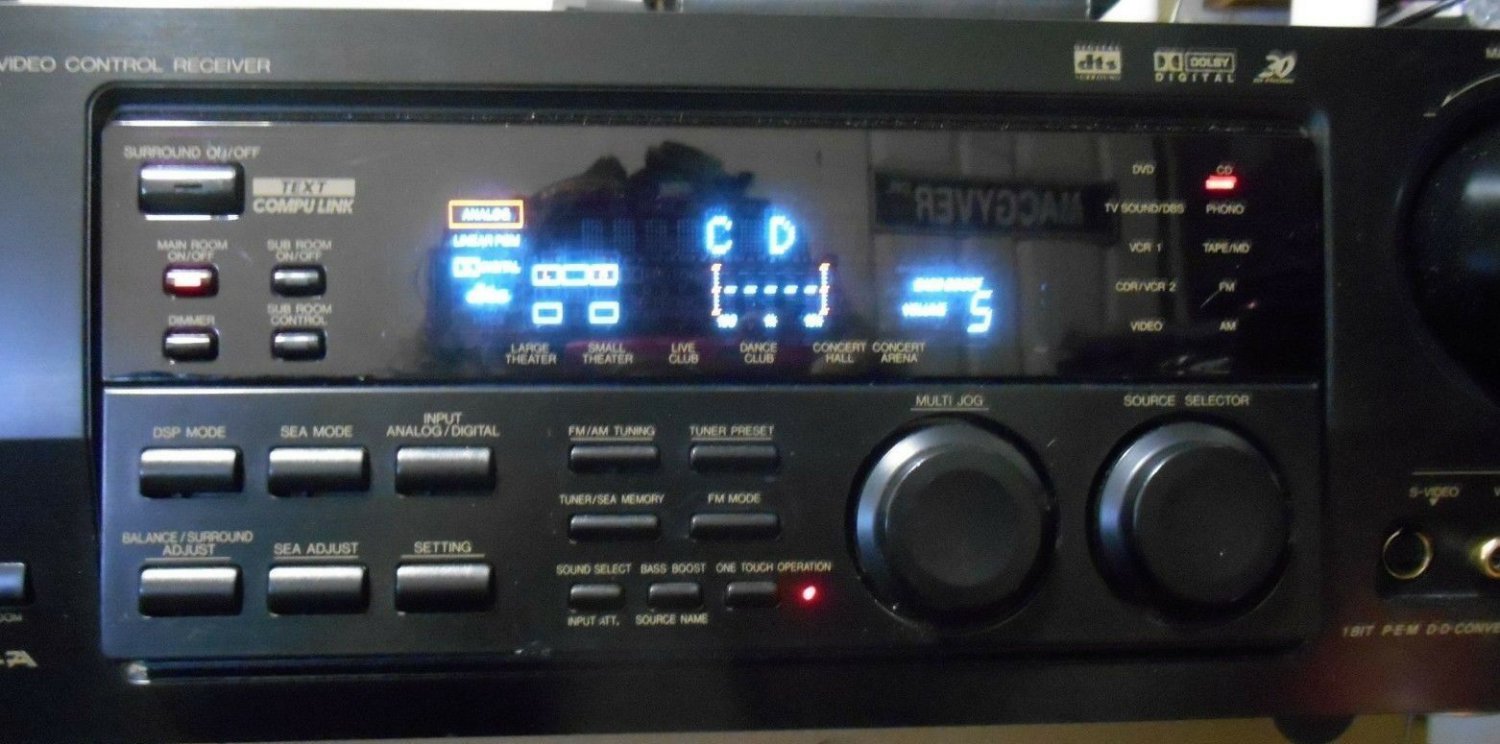 JVC RX-9000VBK Stereo / Home Theater Receiver, 120 Watts X 5,