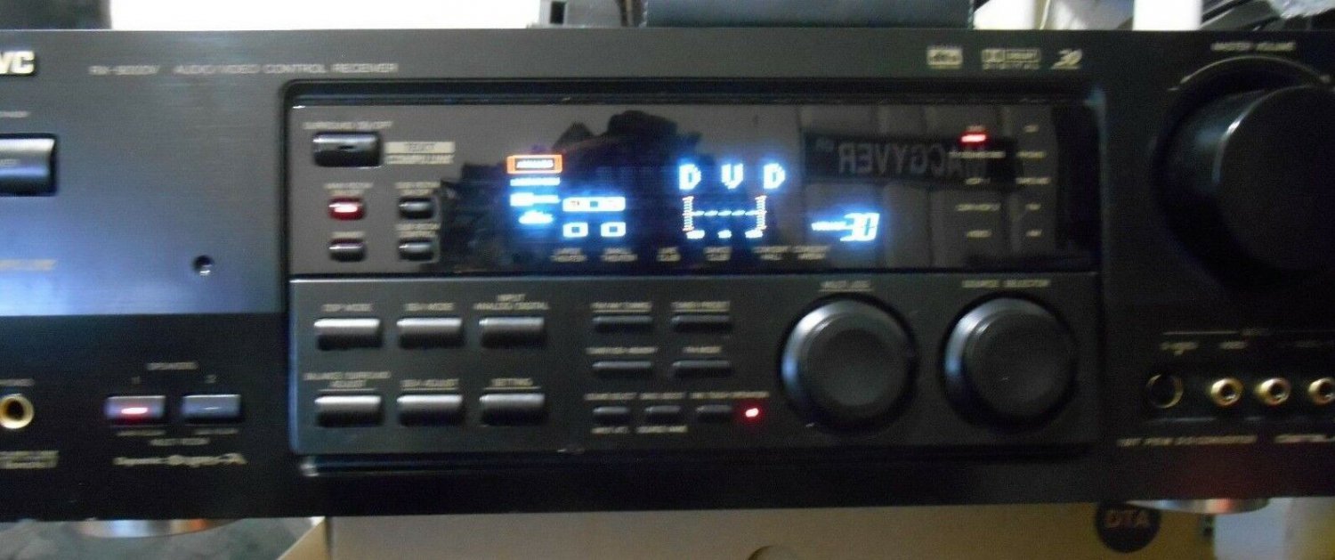 JVC RX-9000VBK Stereo / Home Theater Receiver, 120 Watts X 5,