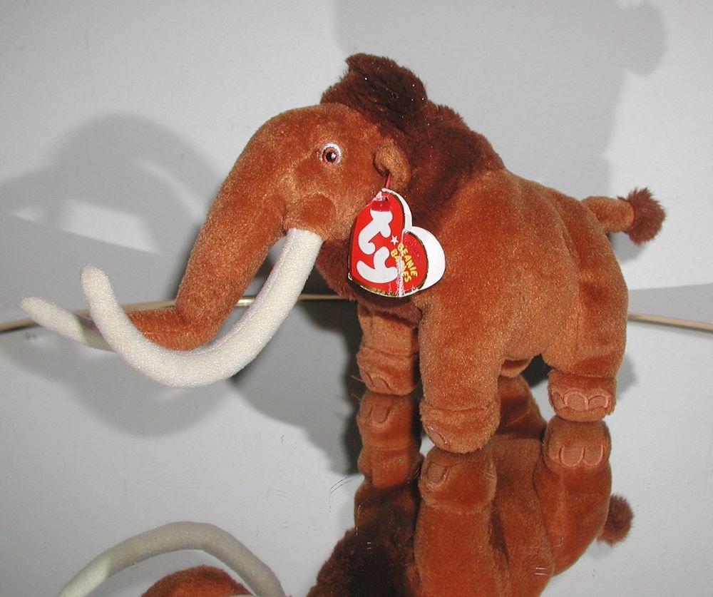 Ty Ice Age Beanie Baby "Manny" the Wooly Mammoth, Collectible Beanie