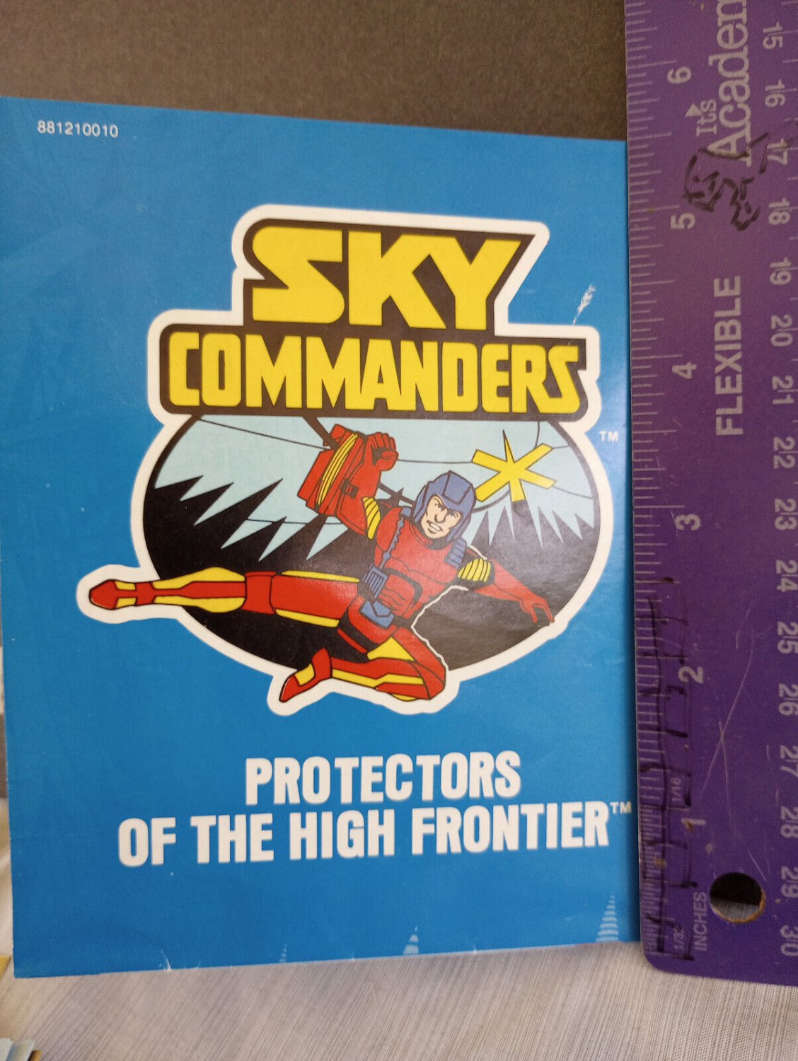 Original 1987 Sky Commanders Package Insert Poster
