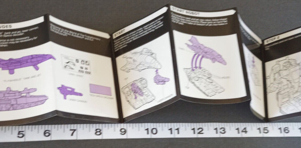Original 1986 Transformers Instructions Manual Book Inserts DUOCON ...