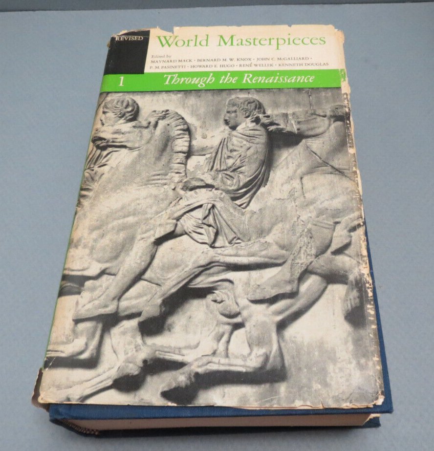 World Masterpieces Vol. 1 Revised Through The Renaissance Norton 1965 ...