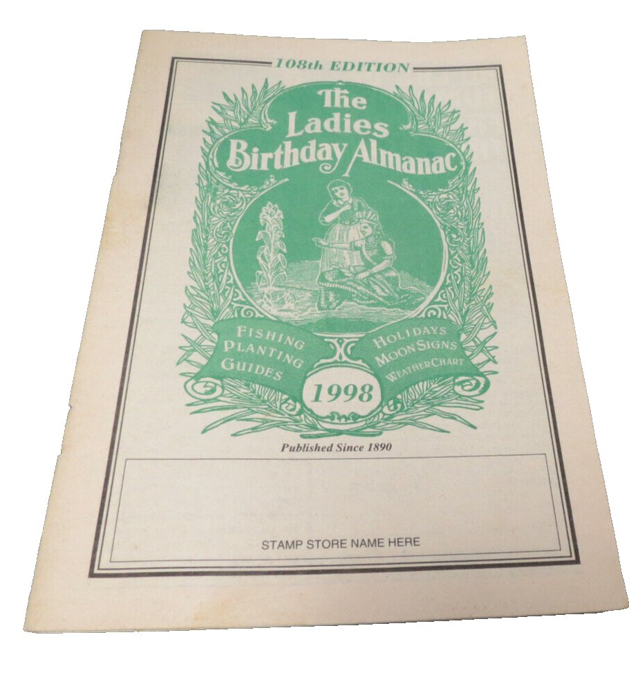The Ladies Birthday Almanac 1998 102nd Edition No Store Stamp