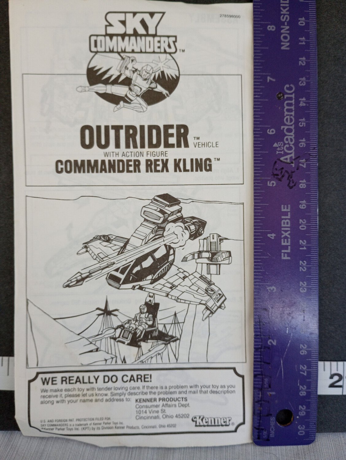 Sky Commanders Commander Rex Kling Outrider Vehicle Instruction Manual Only