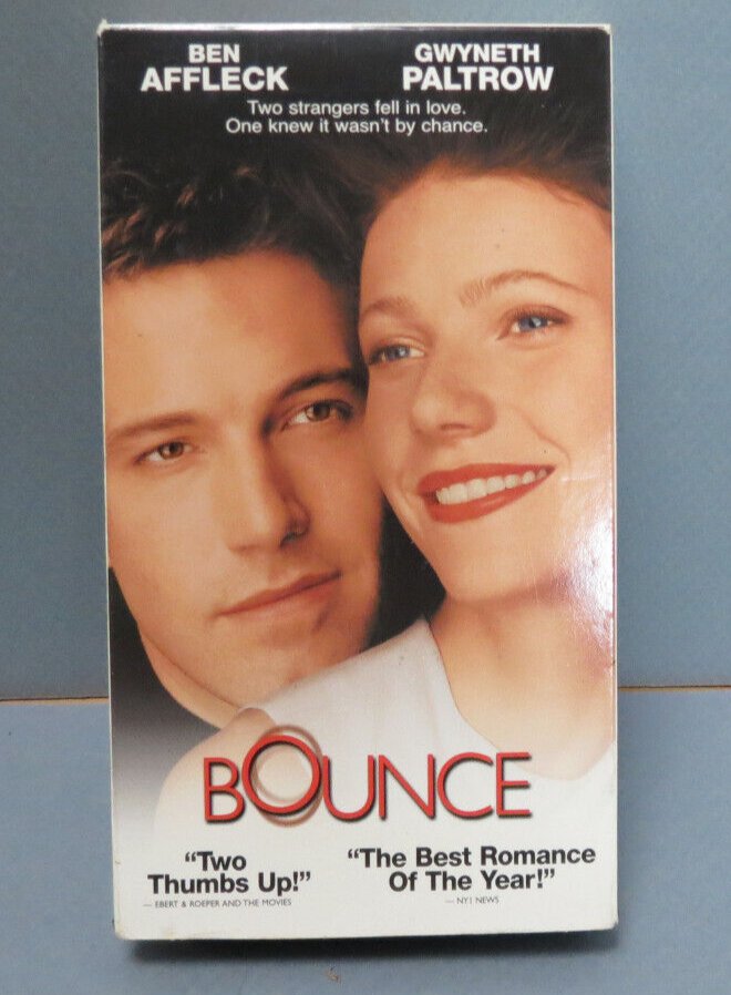 Bounce VHS Tape VCR Movie 1998 Ben Affleck, Gwyneth Paltrow-Former Rental