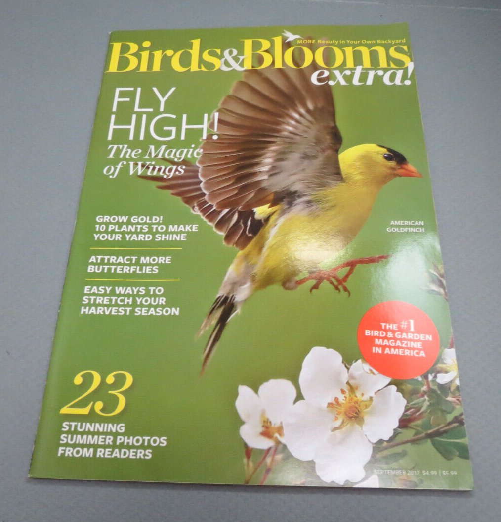 Birds & Blooms Magazine Extra! September 2017 Yellow Finch Cover