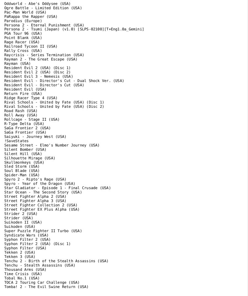 PS1 Classic 128gb USB Drive with over 220 PSX games installed!