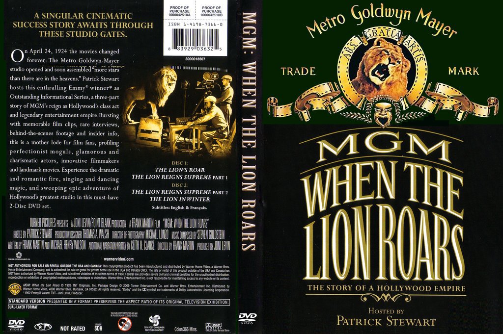 MGM : When The Lion Roars (1992) - 2 DVD Set