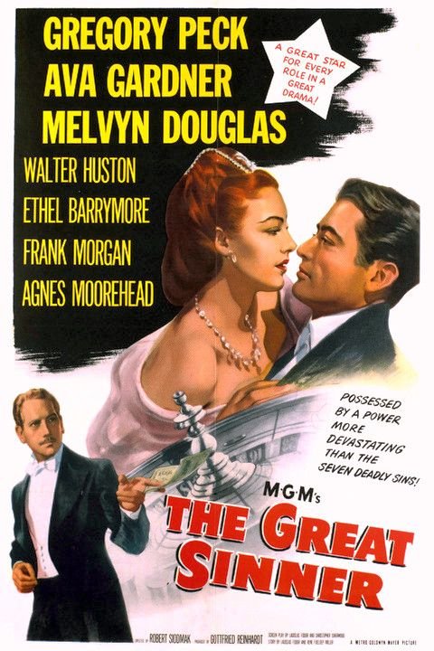 The Great Sinner (1949) - Gregory Peck Colorized Version DVD