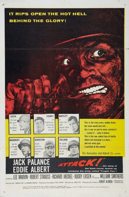 Attack (1956) - Jack Palance Colorized Version DVD