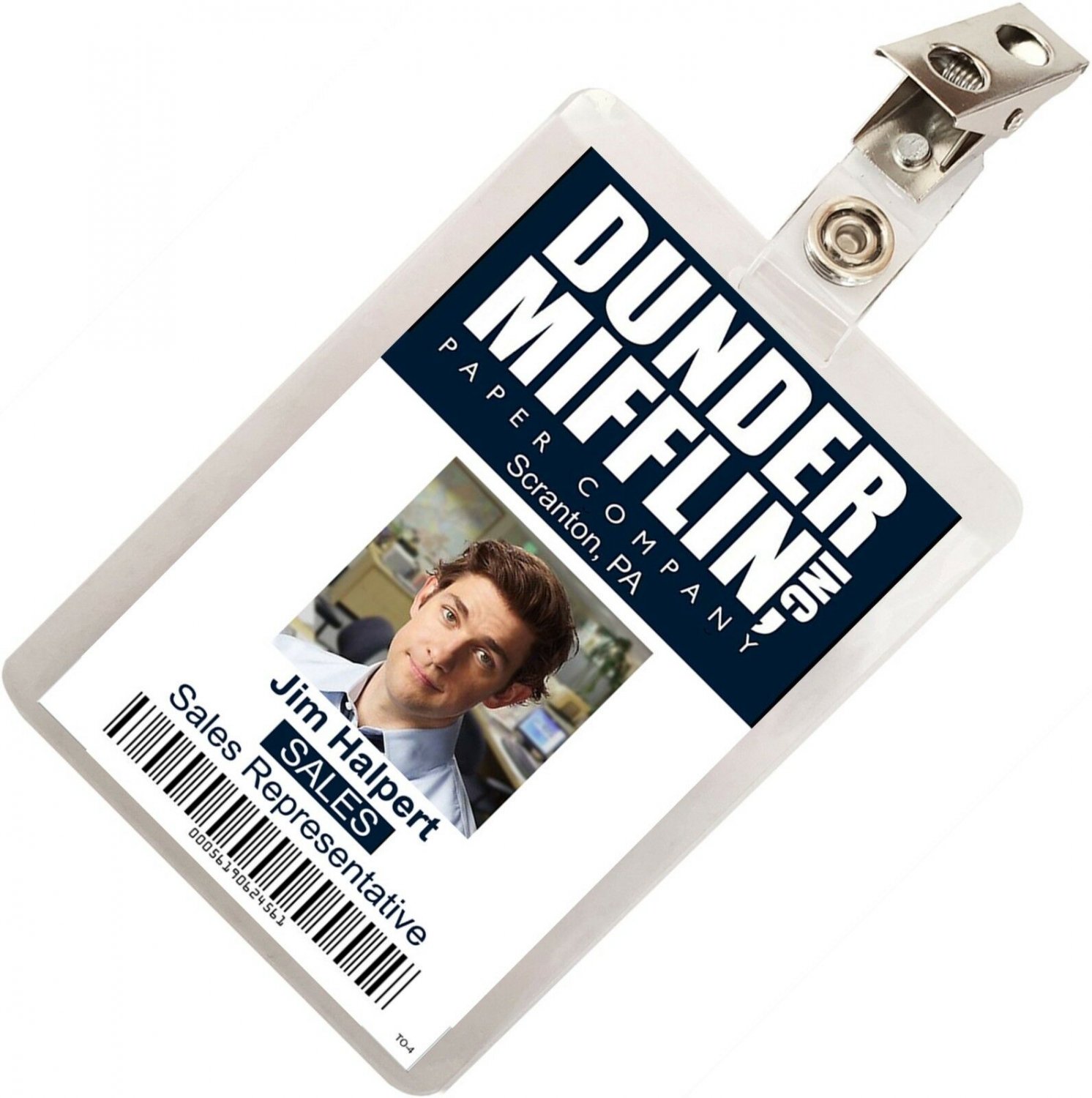 New The Office Jim Halpert Dunder Mifflin ID Badge Cosplay Costume Name ...