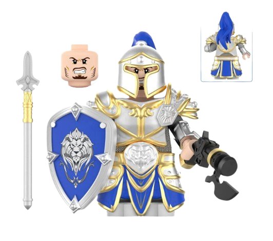 Movie World of Warcraft Stormwind Soldier Building Blocks Action DY308 ...