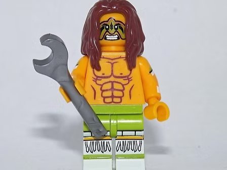 Ultimate Warrior WWE Wrestler WWF Minifigure Custom