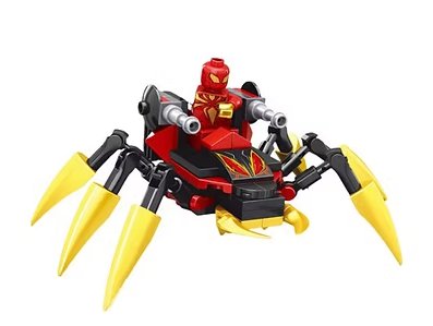 Spider-Man Iron Spider with Spider Crawler machine Minifigure Custom