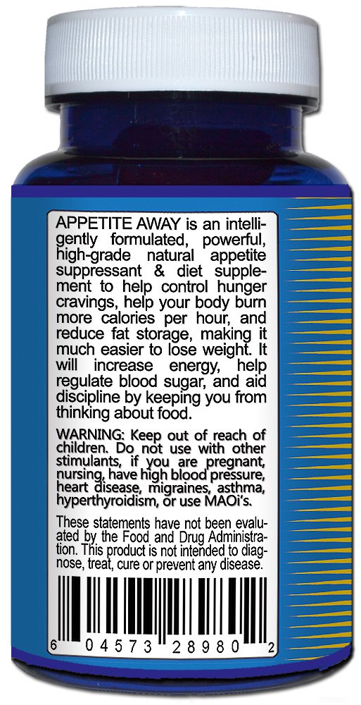 Appetite Away - Appetite Suppressant Weight Loss Supplement (60 Capsules)