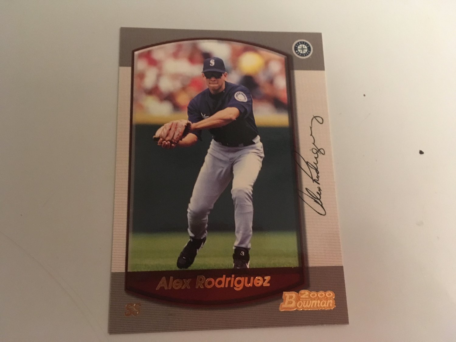 Alex Rodriguez 2000 Bowman Seattle Mariners Baseball Card # 95