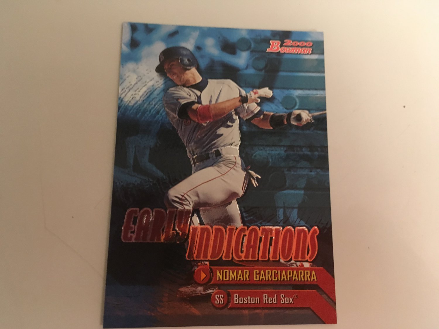 Nomar Garciaparra 2000 Bowman Boston Red Sox Earlyt Indicators INSERT Baseball Card # E1