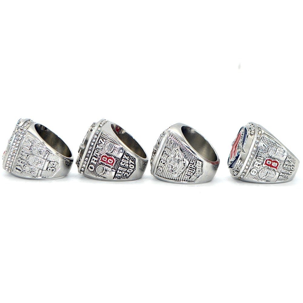 Boston Red Sox High Quality Championship 4 Ring Set Size 11