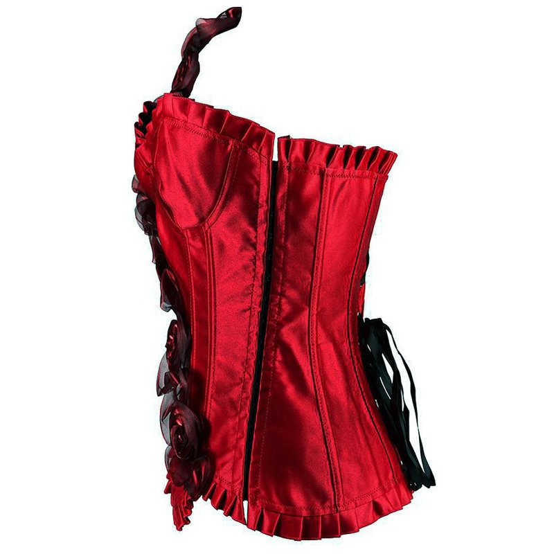 Corset Women Lace Up BacK Corset Overbust Boned Corset And Bustiers ...