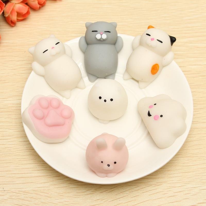 Cat Kitten Squishy Squeeze Cute Healing Toy Kawaii Collection Stress ...