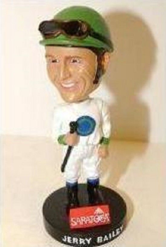 BRAND NEW 2002 SARATOGA JERRY BAILEY BOBBLEHEAD