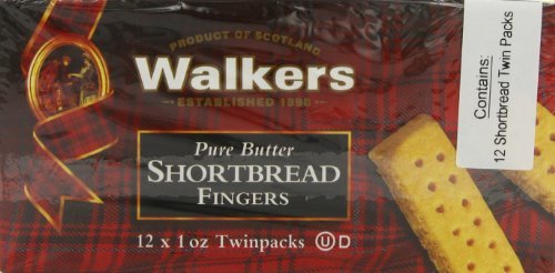 Walkers Shortbread Fingers, (12 x 1 oz Twinpacks), Pack of 2