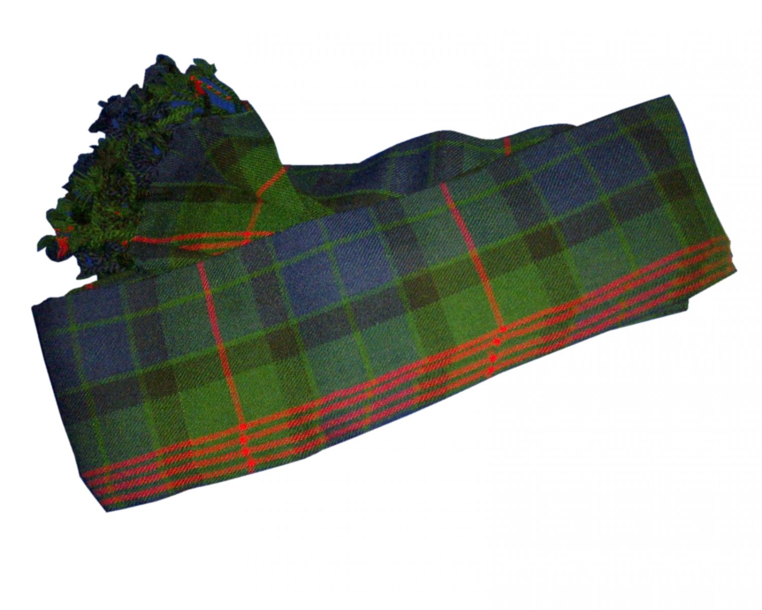 Scottish Kilt Fly Plaids In Gunn Tartan Piper Fly Plaid 3 /1/2 Yards