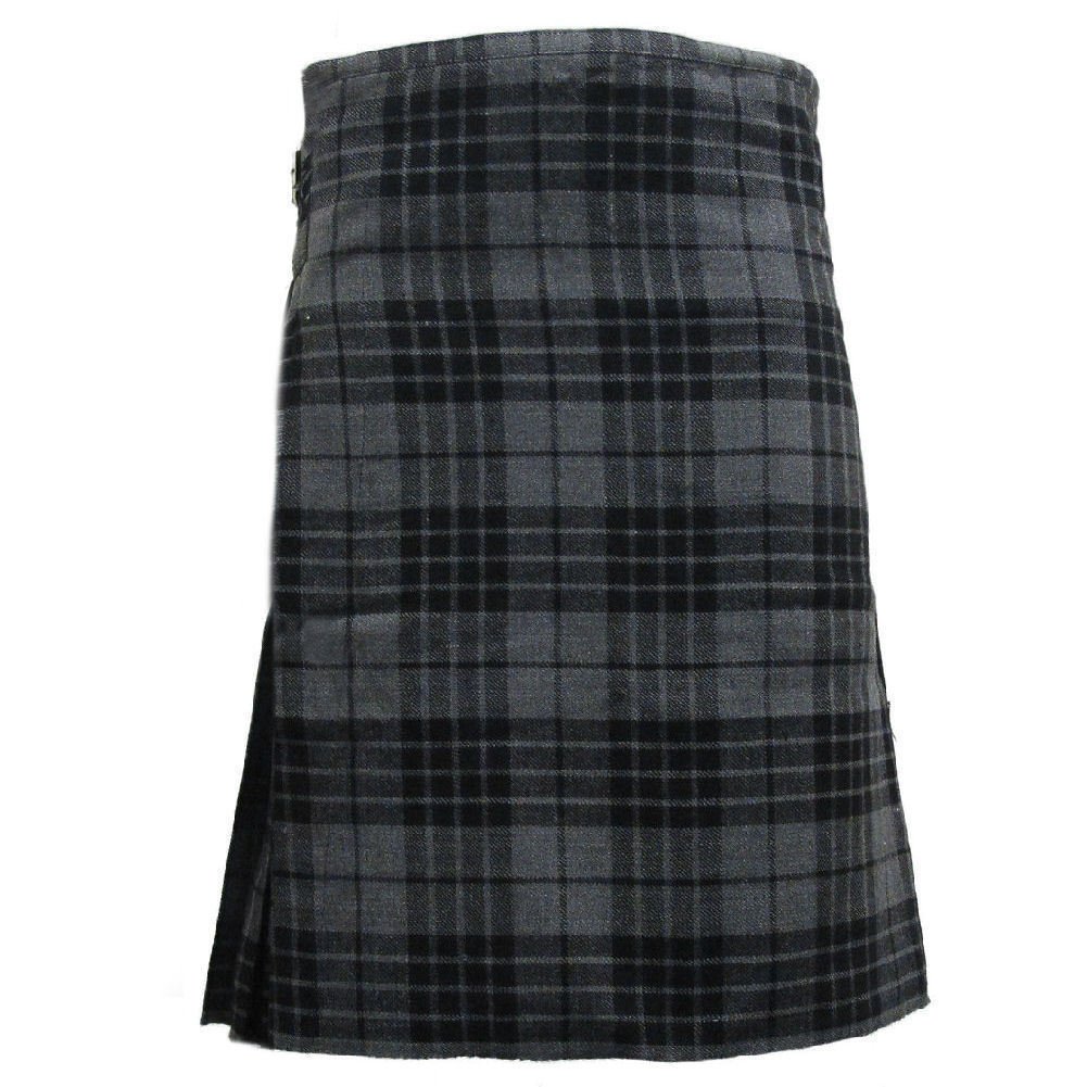 Scottish Highland Kilt Grey Watch Tartan Kilt 8 Yards