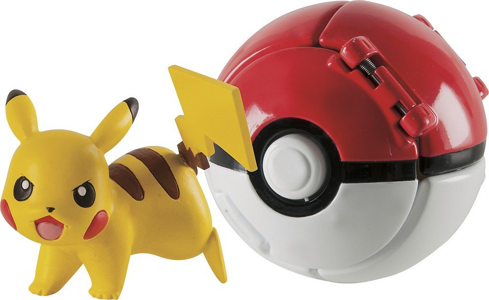 SuperHero Pokemon Throw 'N' Pop Ball RANDOM Figure And Luxury Poke Ball New