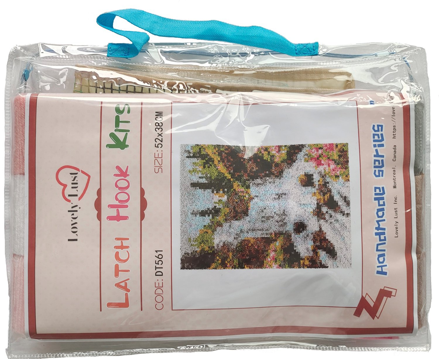 Rug Making Latch Hooking Kit | Sunset (52x38cm blank canvas)