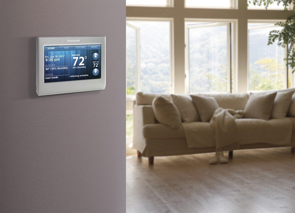 Honeywell Smart Thermostat, Wi-Fi, Touchscreen, Works with Amazon Alexa ...