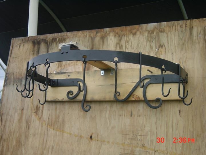 Hand Forged Pot Rack