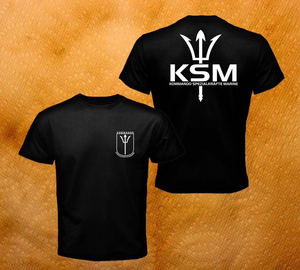 KSM Germany Special Forces Komando Spezialkrafte Marine Black Men T ...