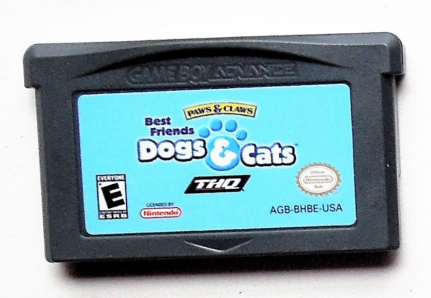 2001 THQ Paws & Claws Best Friends Dogs & Cats Game Boy Advance ...