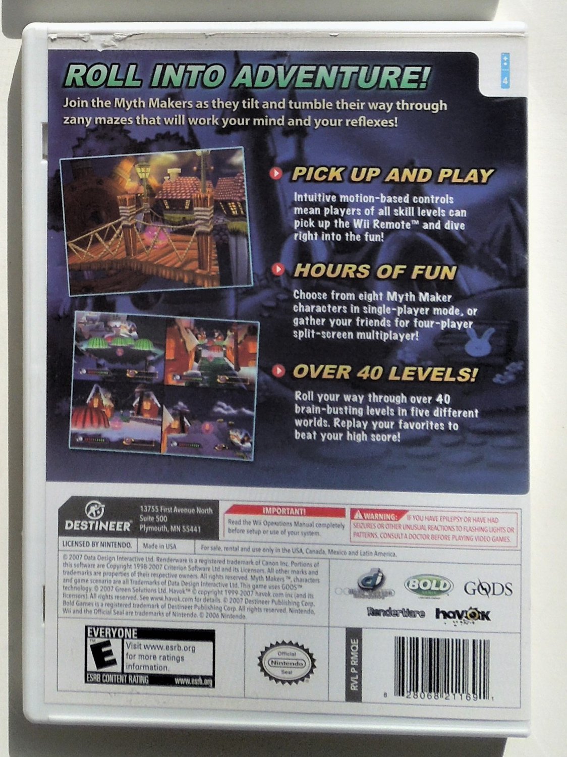 2007 Bold GamesOrbs Of Doom For Nintendo Wii Game Systems